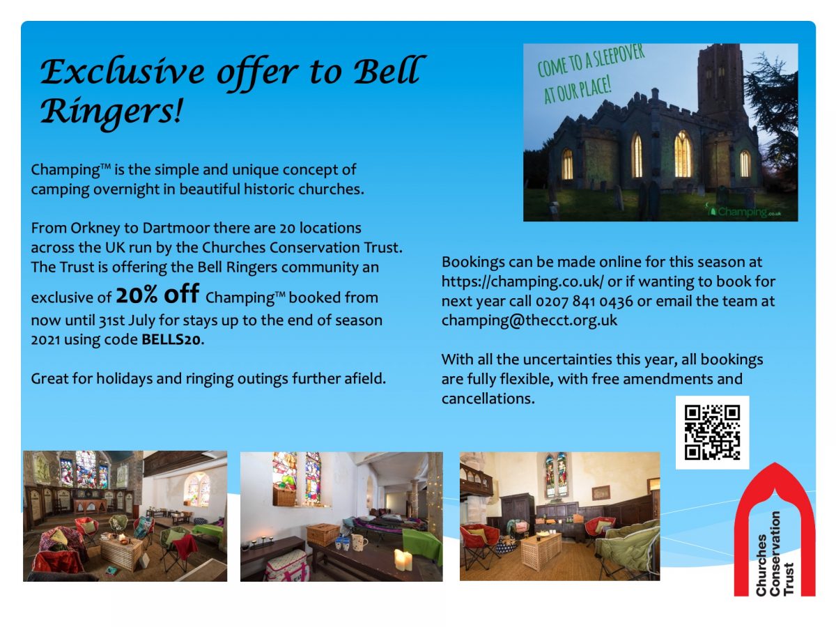 Champing holidays at CCT churches – CCCBR