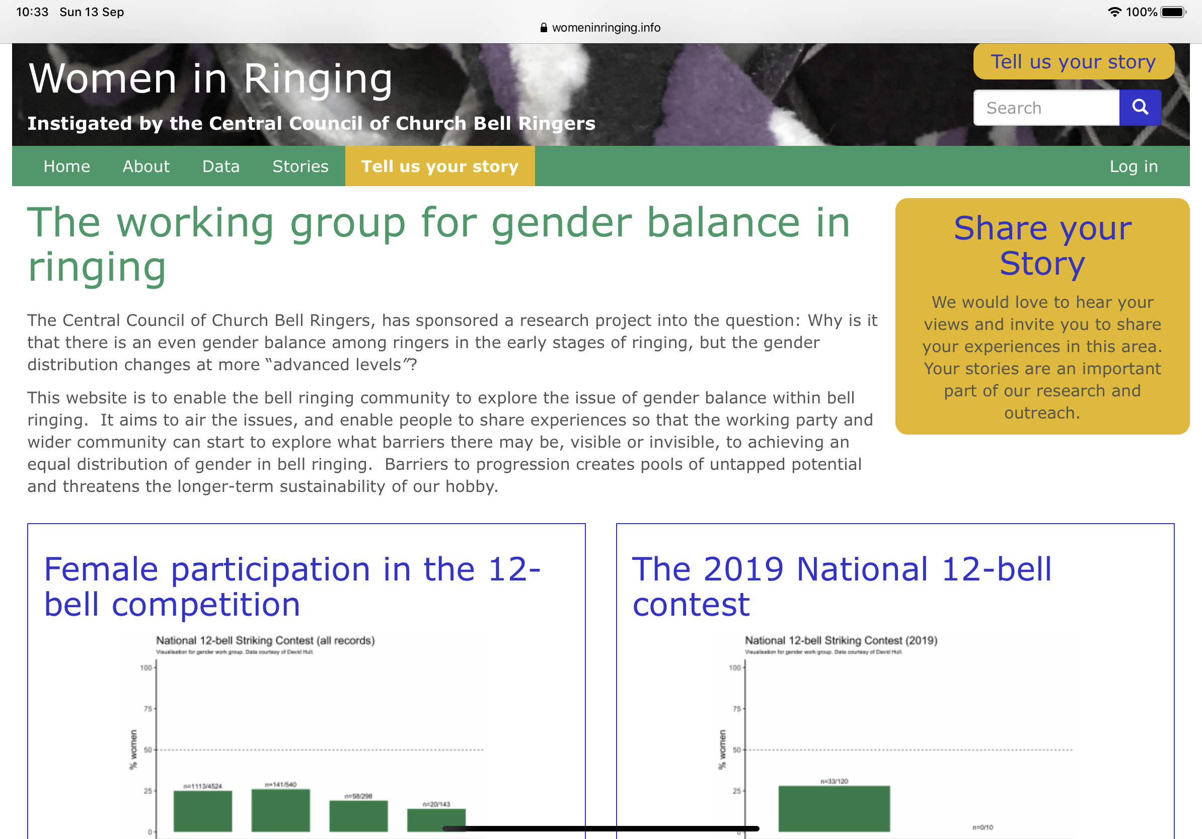 Women in Ringing – first 50 stories – CCCBR